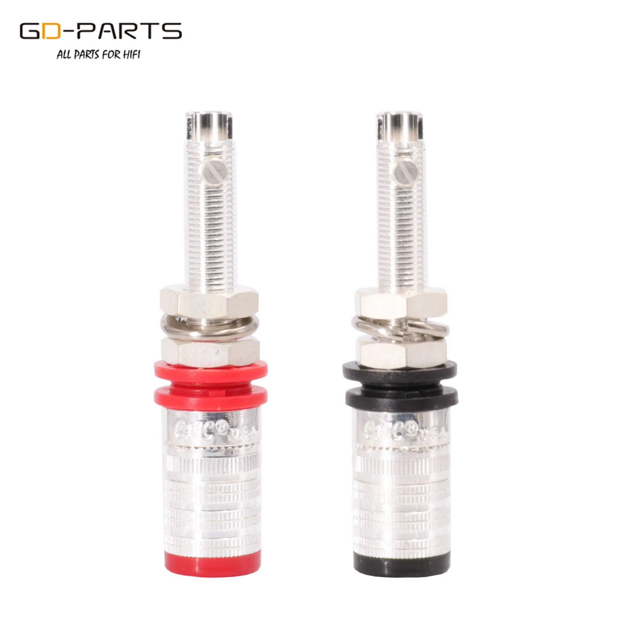 CMC 838S AG 838L AG Silver Plated OFC Speaker Amplifier Binding Post ...