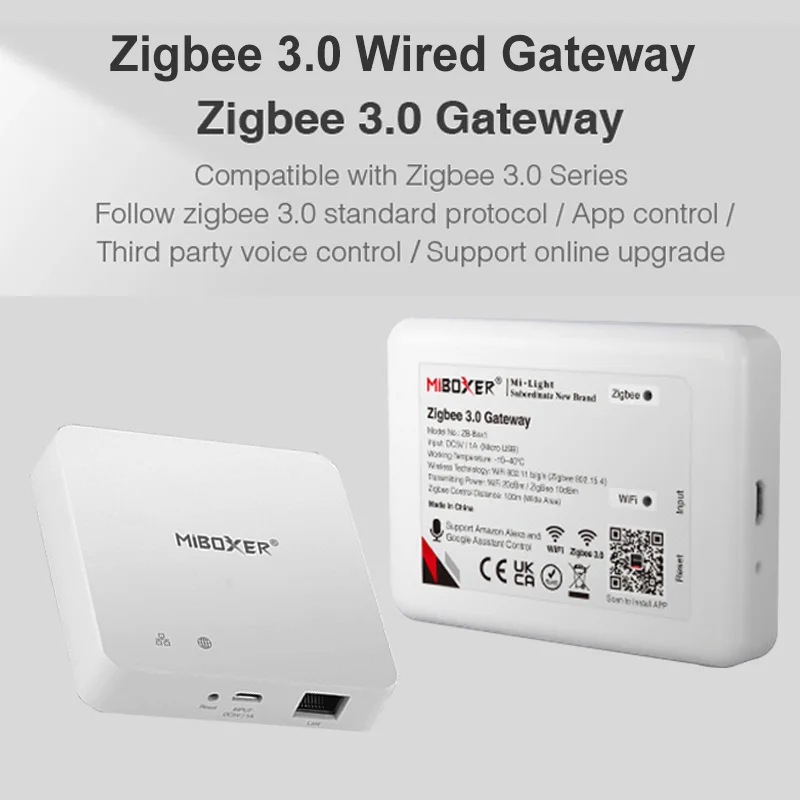 Miboxer DC5V ZB Box1 Zigbee 3.0 Wireless/ ZB Box2 3.0 Wired Gateway ...