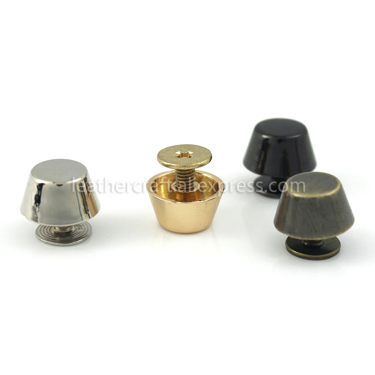 RIVET,Gun Black--Clou métallique en forme de seau 11mm, 4 pièces ...