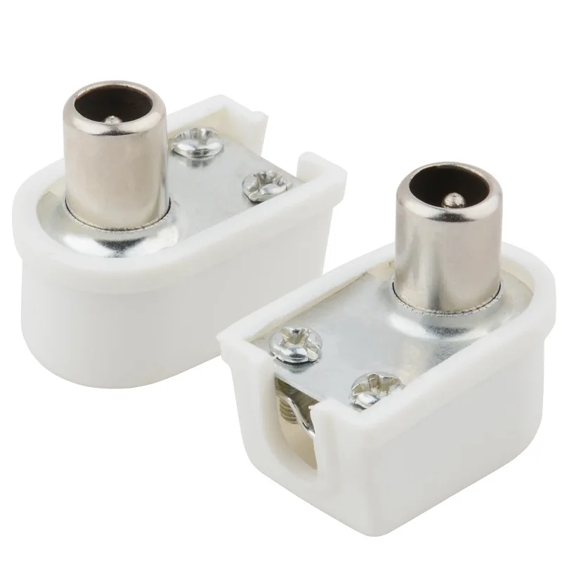 Right Angled Coaxial Line Plug Transformer Balun 75/300 Ohm Iec Tv Pal ...