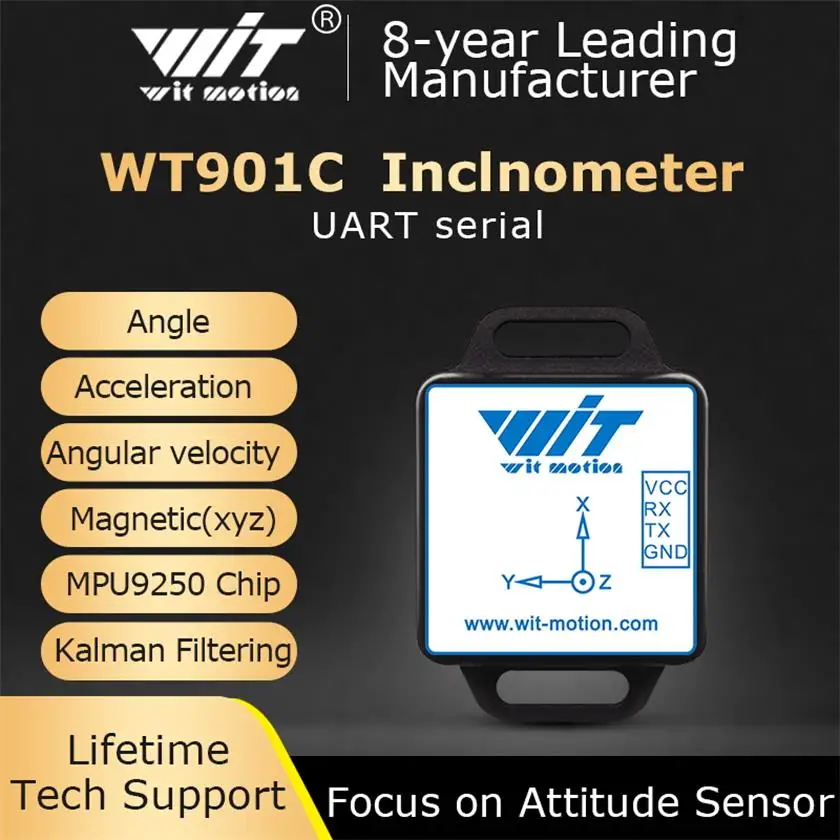 WitMotion WT901C High Precision 9 Axis AHRS Inclinometer Accelerometer ...