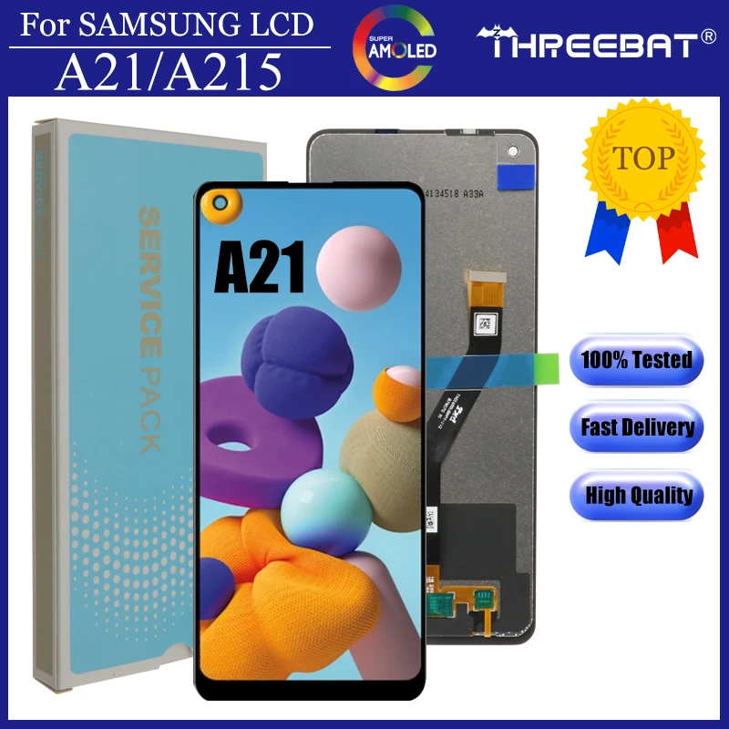 6.5" NEW AMOLED For Samsung Galaxy A21 Lcd A215 SM A215U LCD Display ...