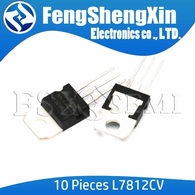 10pcs/lot New L7812CV L7812 TO 220 POSITIVE VOLTAGE REGULATORS|voltage regulator|regulator ...