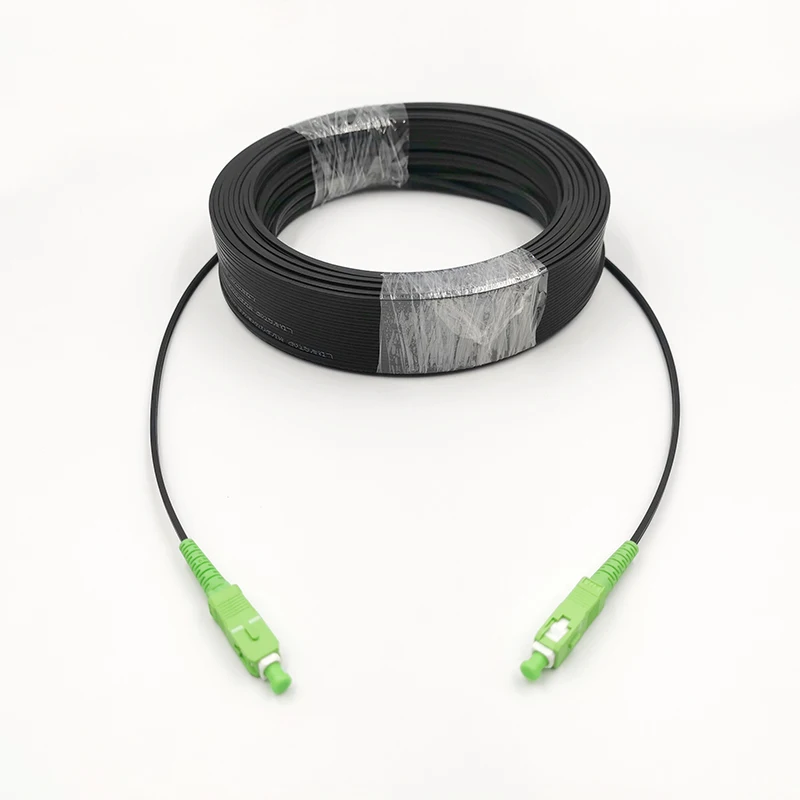 SC/APC-SC/APC Outdoor Drop Cable SC APC Singlemode SM Simplex FTTH Drop Patch Cable Singlemode ...