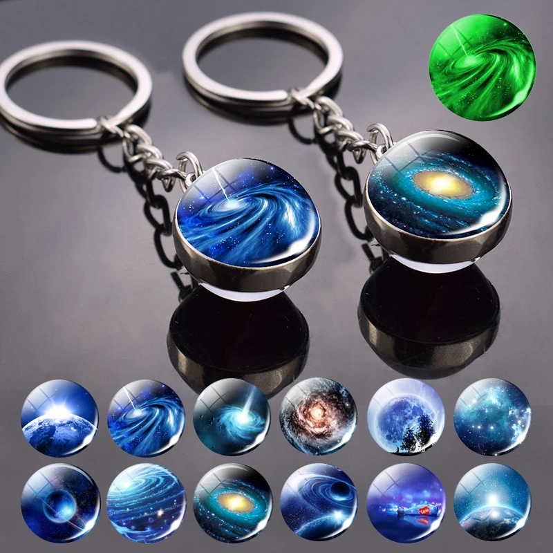 Glow-In-The-Dark-Galactic-System-Planet-Keychain-Universe-Galaxy-Space ...
