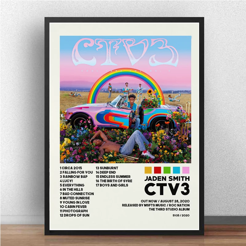 Jaden Smith Print CTV3 Cool Tape Vol 3,Album Cover Poster,Jaden Smith ...