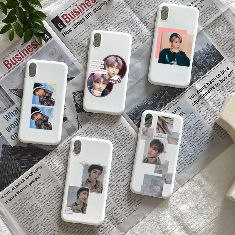 Idol Hwang Hyunjin Strays Kid Phone Case White Fundas Shell Cover For ...