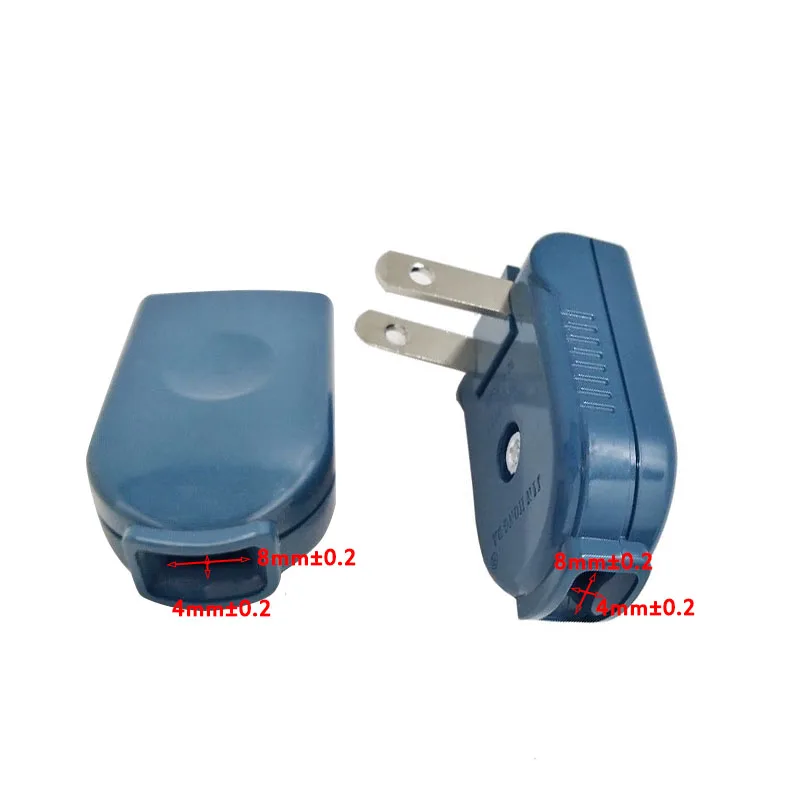 2 Pin US Plug Male Female Electric Plug Socket 10A 220V Detachable ...