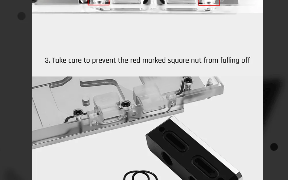 Barrowch FBQTS90-01, Digital Display Bridge For Barrow GPU Block ...