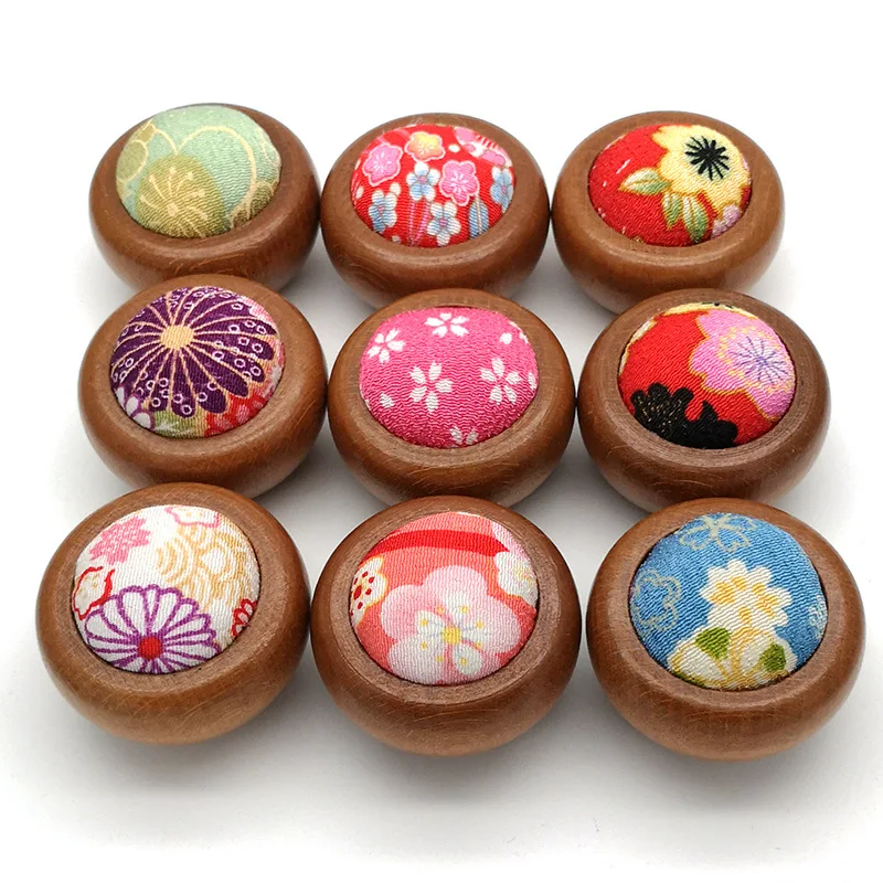 1pcs Wood Bottom Base Needle Pin Cushion Pillow Holder Sewing Craft ...