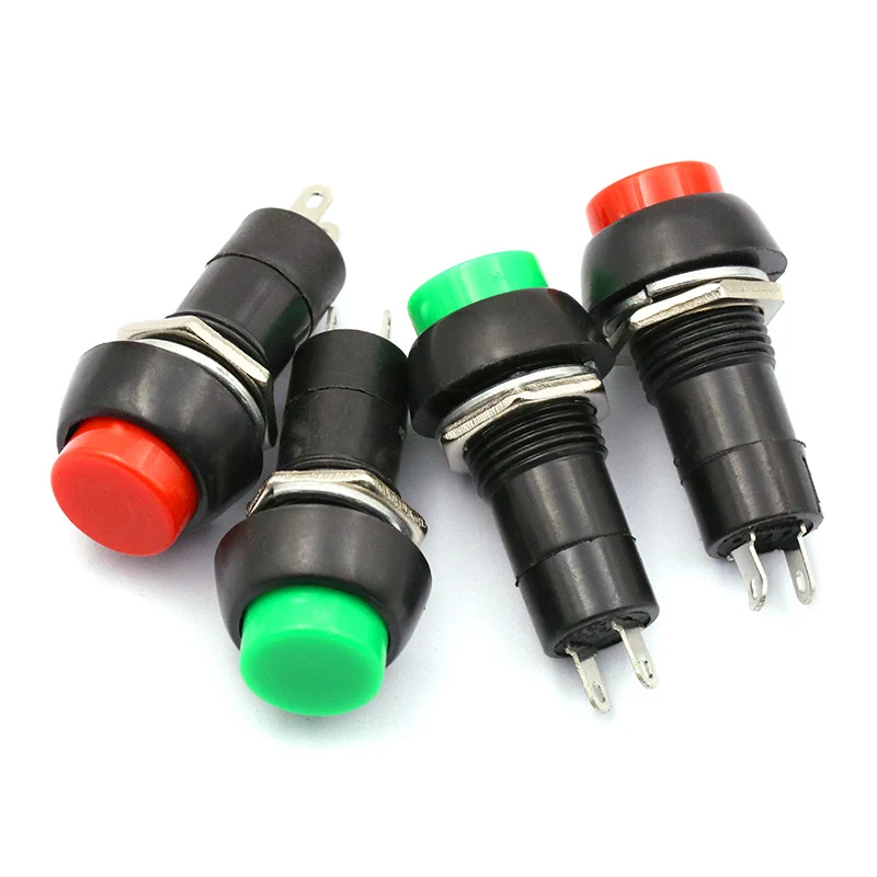 2PCS PBS-11A PBS-11B 12mm self-locking Plastic Push Button Switch ...