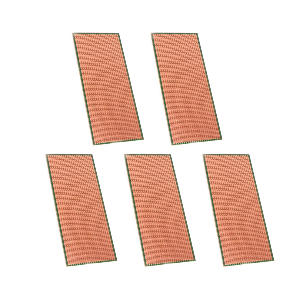 5Pcs 6.5x14.5cm 2.54mm Strip Board DIY Prototype Print Circuit PCB Board