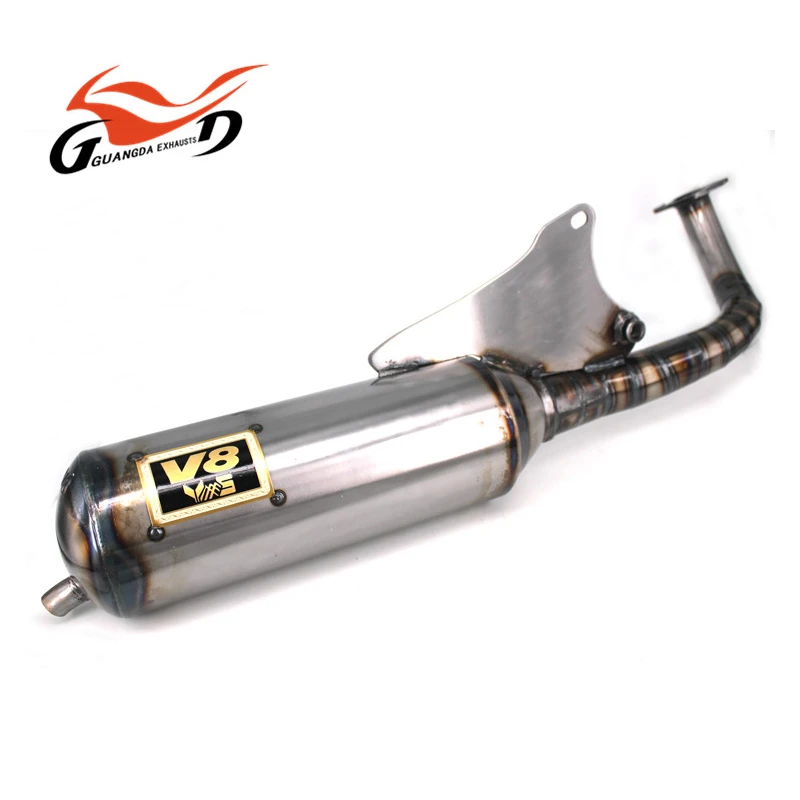 V8 Modified Racing Full Exhaust System For Yamaha Jog2 Jog90 Jog50 Jog ...