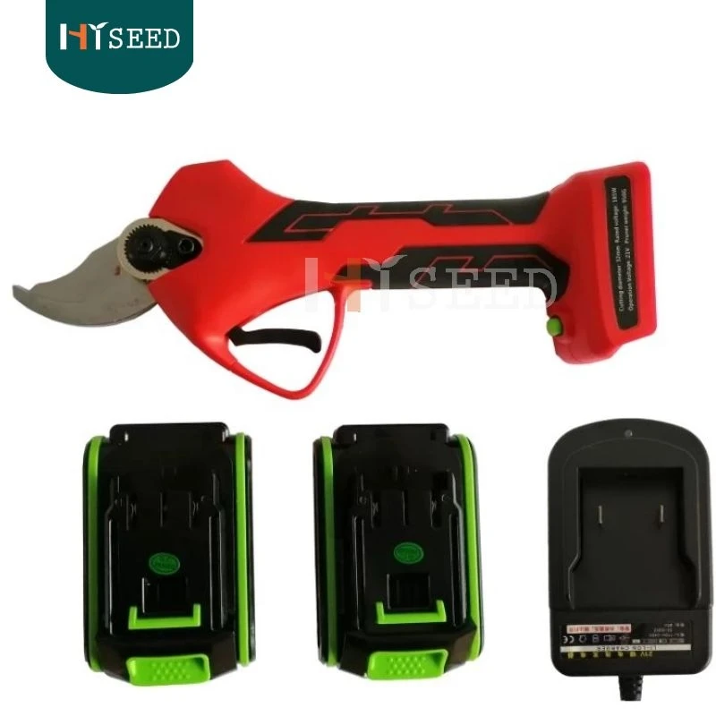 Tijeras de podar eléctricas inalámbricas, podadora eléctrica portátil profesional con 2 baterías ...
