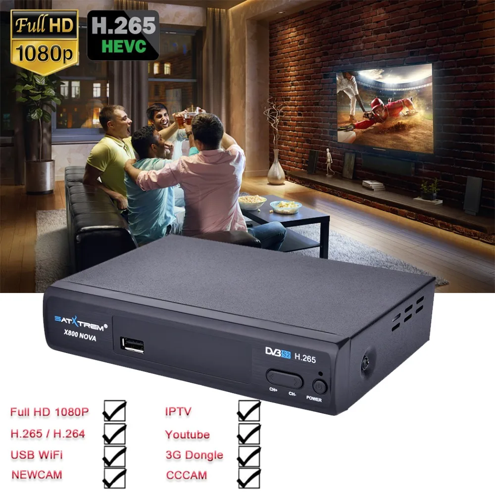 Satxtrem IP-S2 Satellite Receiver India Receptor DVB-S2 TV Turner Full ...