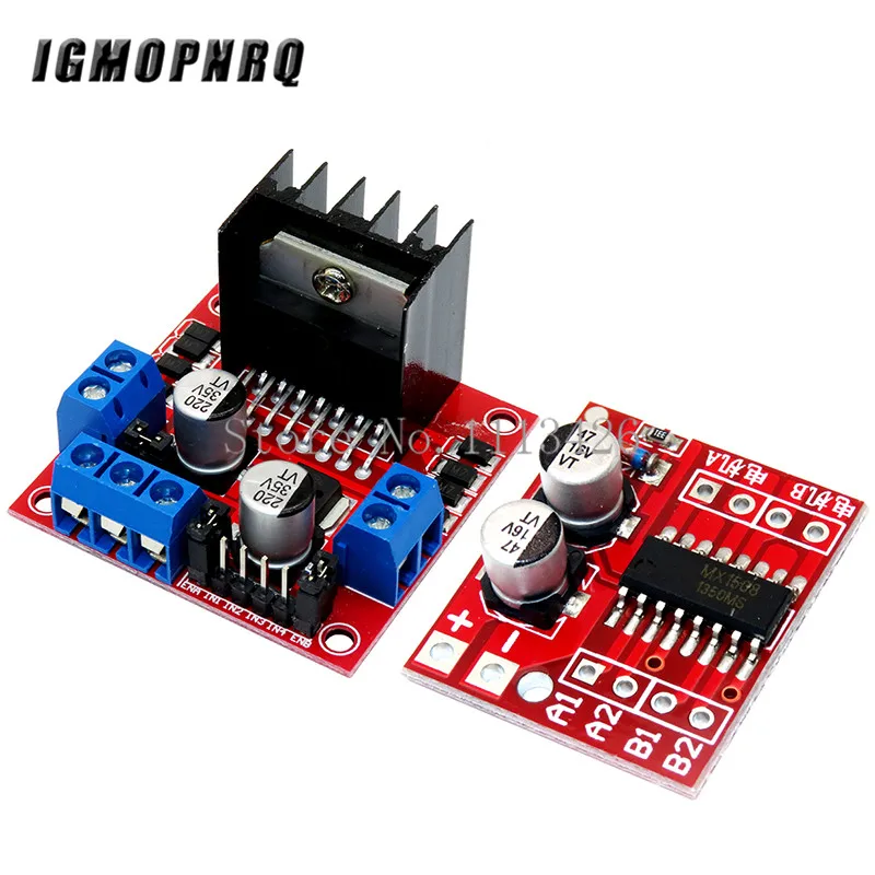 Módulo de placa de controlador L298N, motor paso a paso, robot de coche inteligente, placa de ...