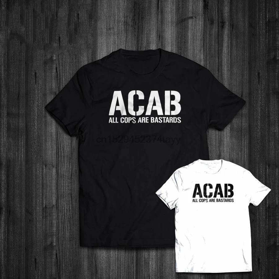 ACAB Camiseta informal de algodón de manga corta para hombre, camiseta ...