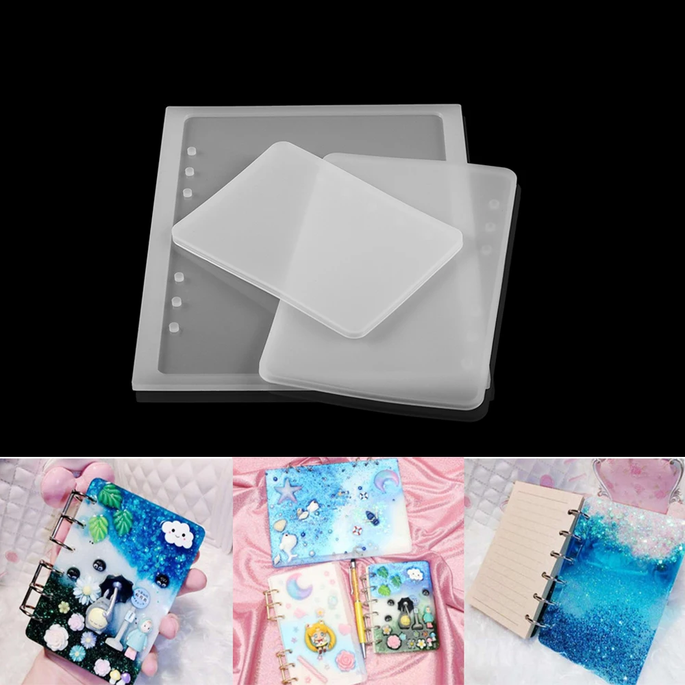 1Pc-A5-A6-A7-Notebook-Cover-Silicone-Mold-For-Jewelry-Resin-Mould-Tools ...