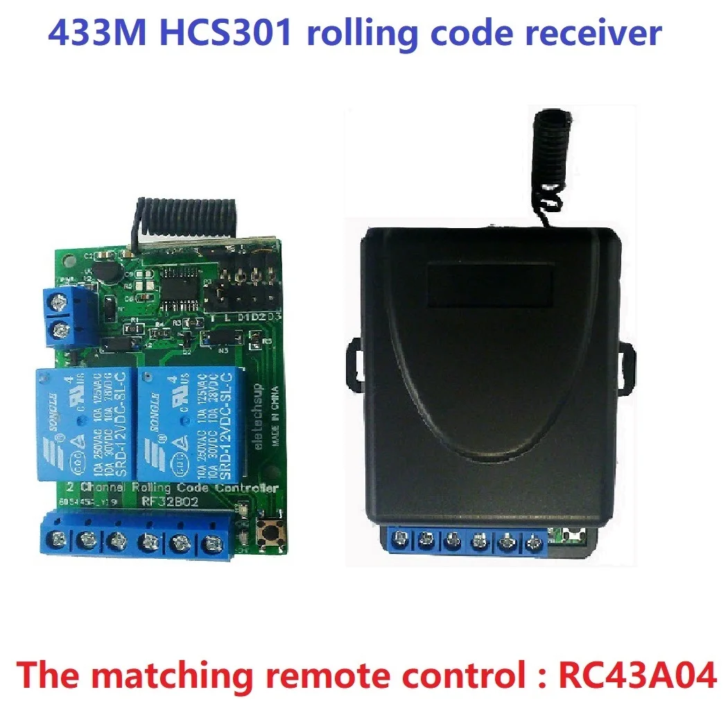DC 12V 2CH RKE Secure Remote Keyless Entry System Remote Controller ...