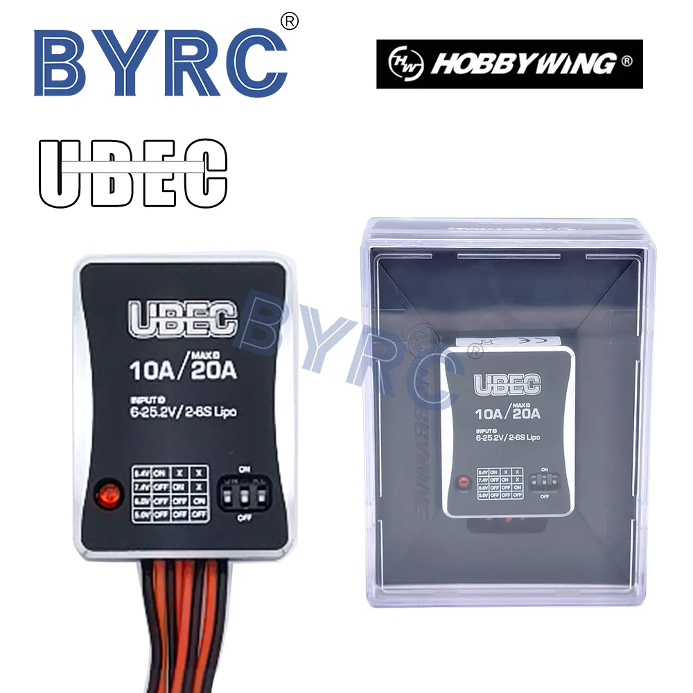 Hobbywing UBEC 10A 2 6S 30603000 external switching mode DC DC ...