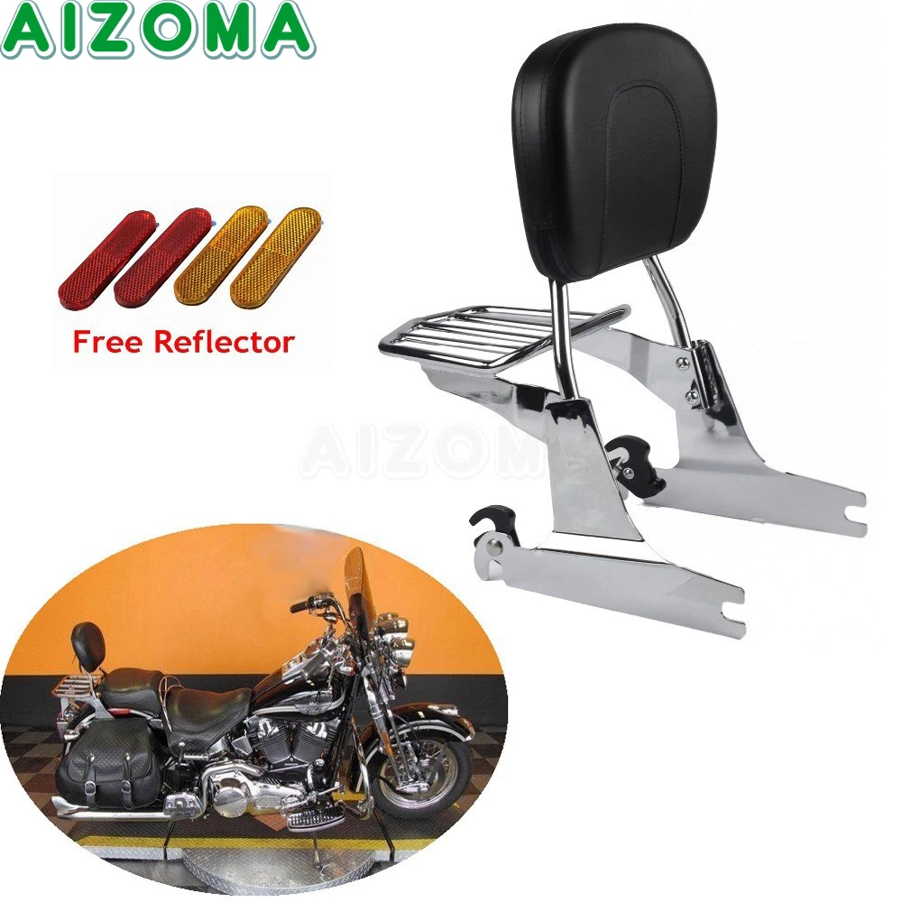 Automotive Chrome Metal Sissy Bar Backrest Docking Hardware Kit For ...