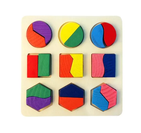 Puzzle De Figuras Geometricas En Madera | canoeracing.org.uk