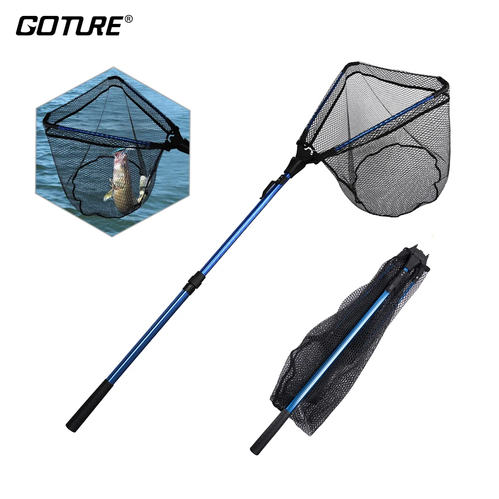 Telescopic Rubber Fishing Net | Coated Fishing Network | Fishing ...