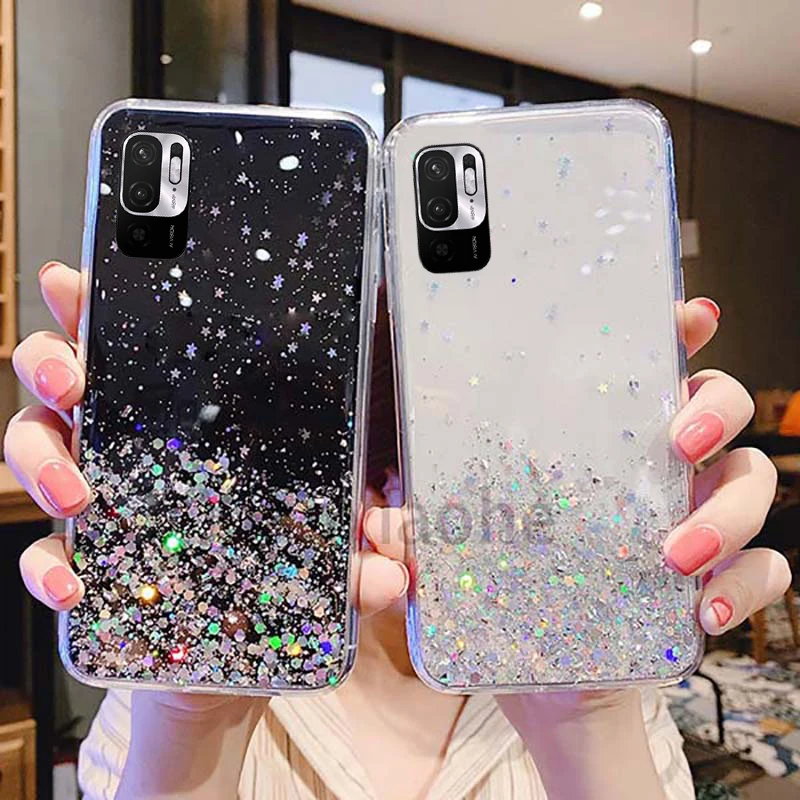 Phone-case-Redmi-Note-10-5G-Glitter-Star-Soft-TPU-Silicone-phone-casing ...