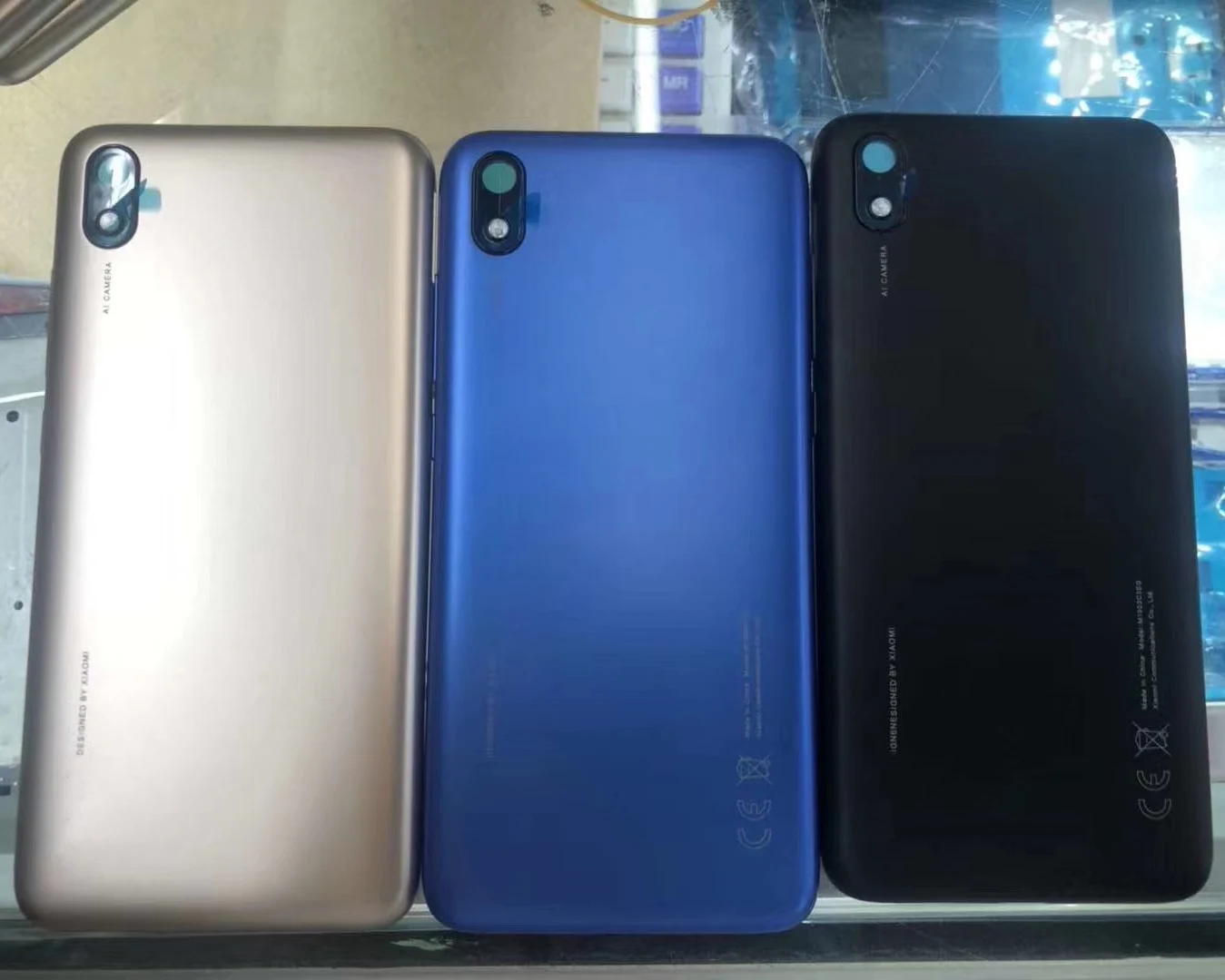 Original For Xiaomi Redmi 7A glass Battery Back Cover Rear Door Housing ...