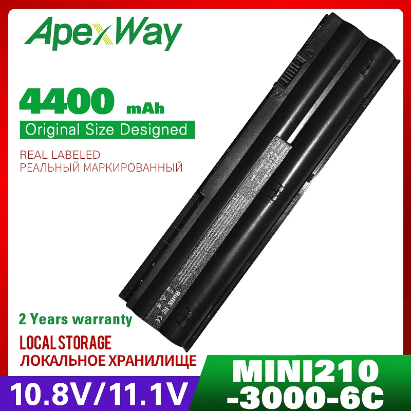 Laptop Battery For Hp Tpn-q101 Tpn-q102 Mt03 Mt06 Mini 210-3000 110 ...