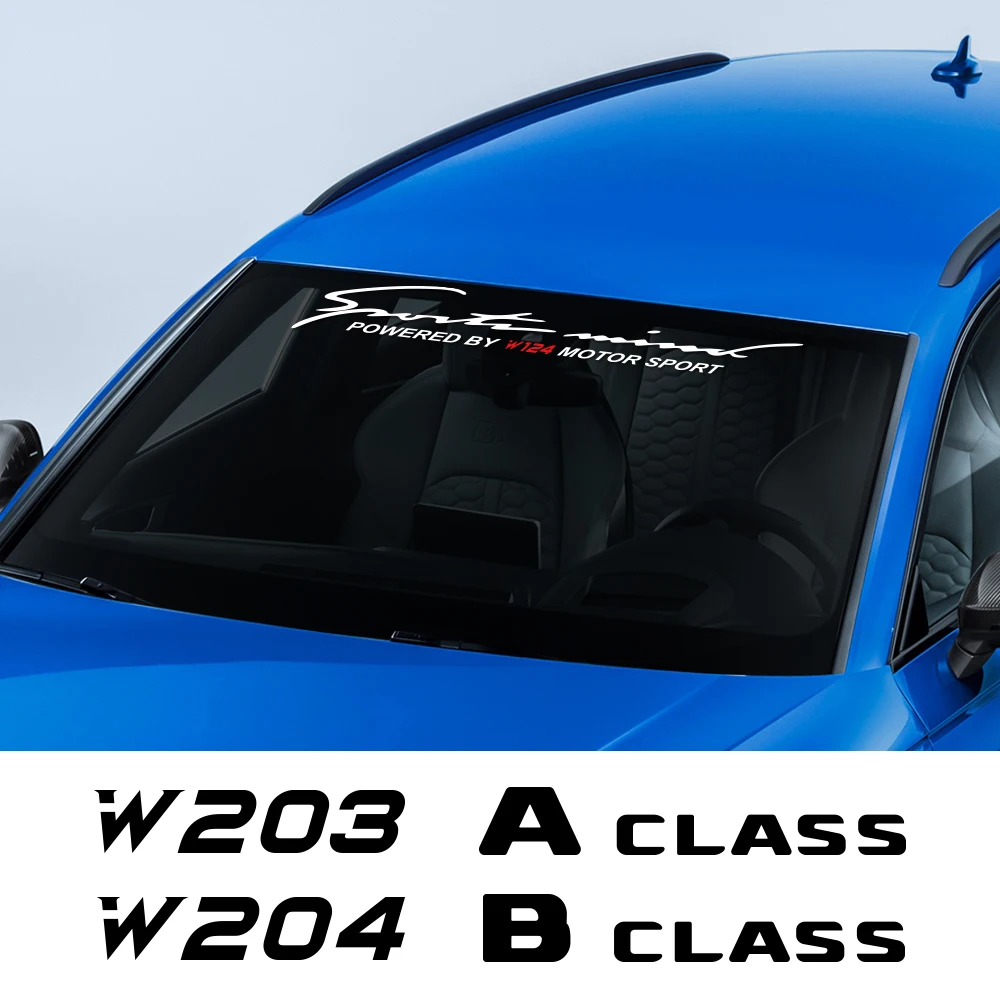 Car-Windshield-Motorsport-Sticker-For-Mercedes-Benz-W124-W203-W204-A ...