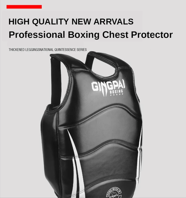 MMA Muay Thai Body Protector Rib Shield Gel Padding Roar Boxing Chest ...