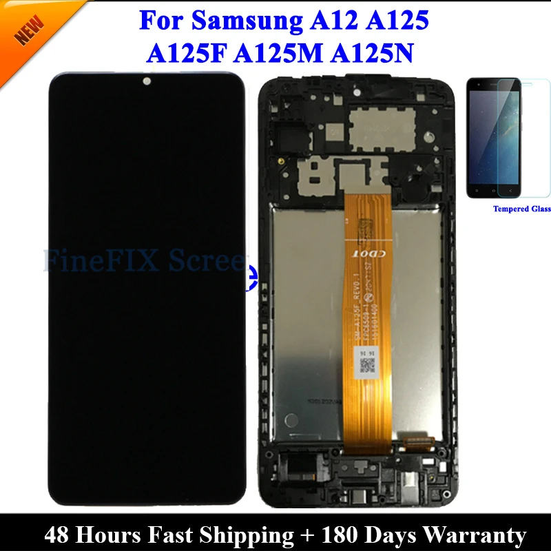 Lcd Screen Original For Samsung A12 Lcd A125 Lcd For Samsung A12 A125f ...