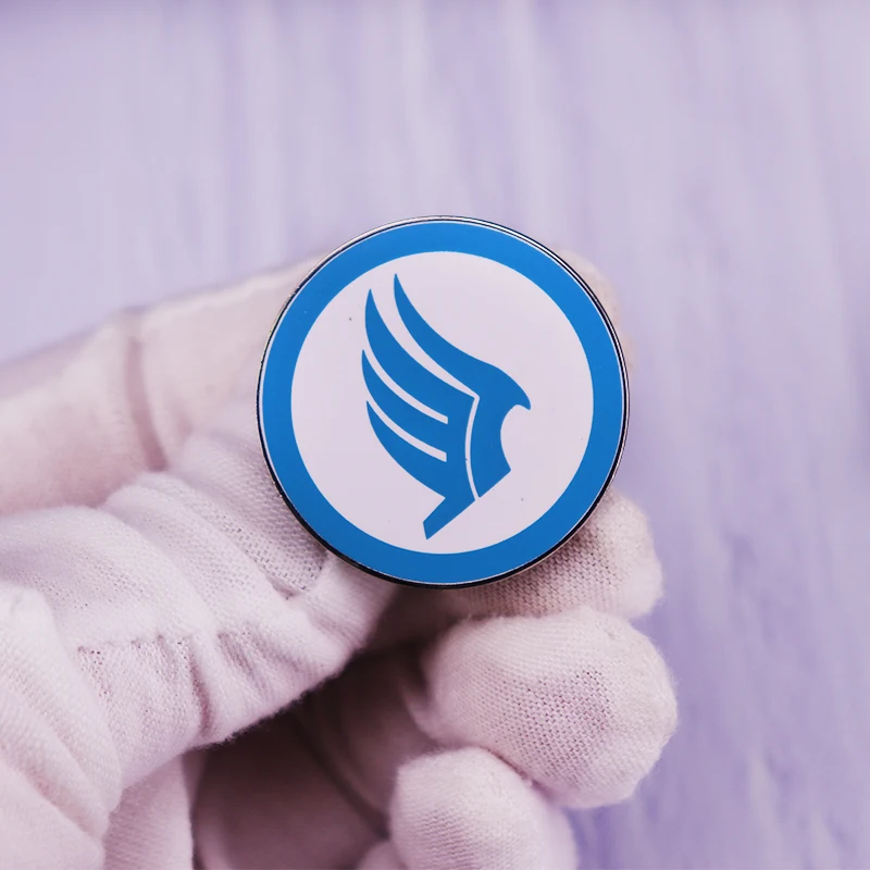 Mass Effect Paragon Symbol Pin Button Badge - Brooches - AliExpress