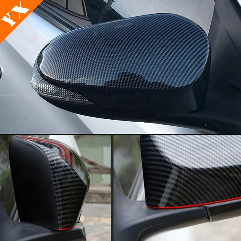 ABS Carbon/Chrome For Toyota VITZ 2012 2013 2014 2015 2016 2017-2019 ...