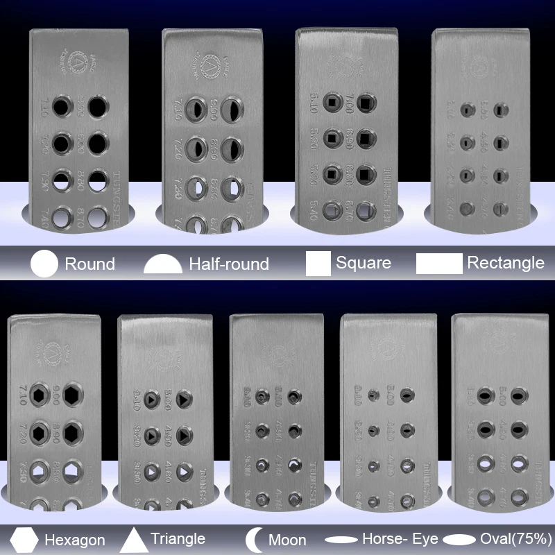 Tungsten Carbide Wire Drawplate For Jewelry Making Round Rectangle ...