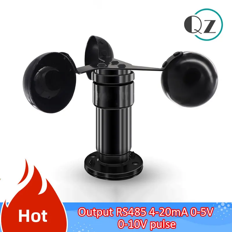 Wind Measurement Sensor 3-Cup Anemometer Wind Sensor - Aluminum Alloy ...