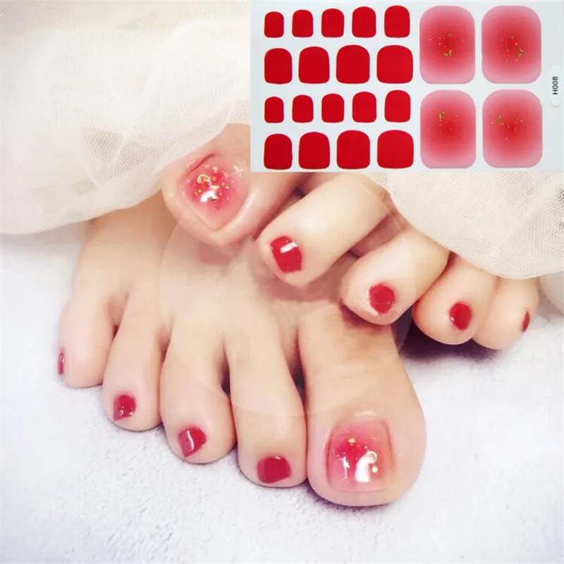 1-Sheet-Charming-Toe-Nail-Sticker-Mixed-Flowers-Sequins-3D-Nail-Art ...