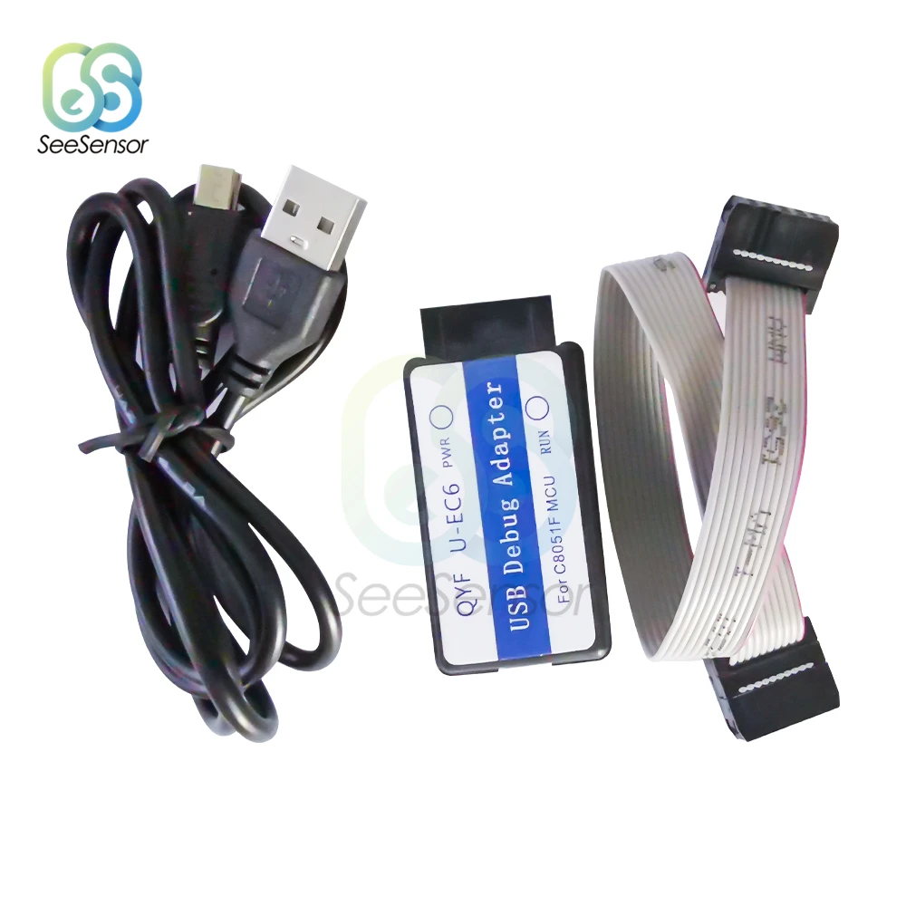 U-EC6-USB-Universal-Emulator-Compatible-with-C8051-full-range-of-MCUs-USB-Debug-Adapter ...