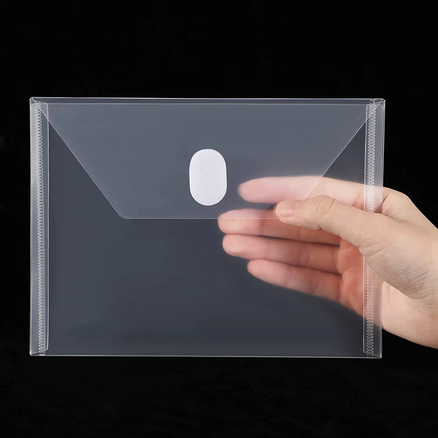 POCHETTE PLASTIQUE,Colored-12pcs--Pochettes en plastique transparentes ...