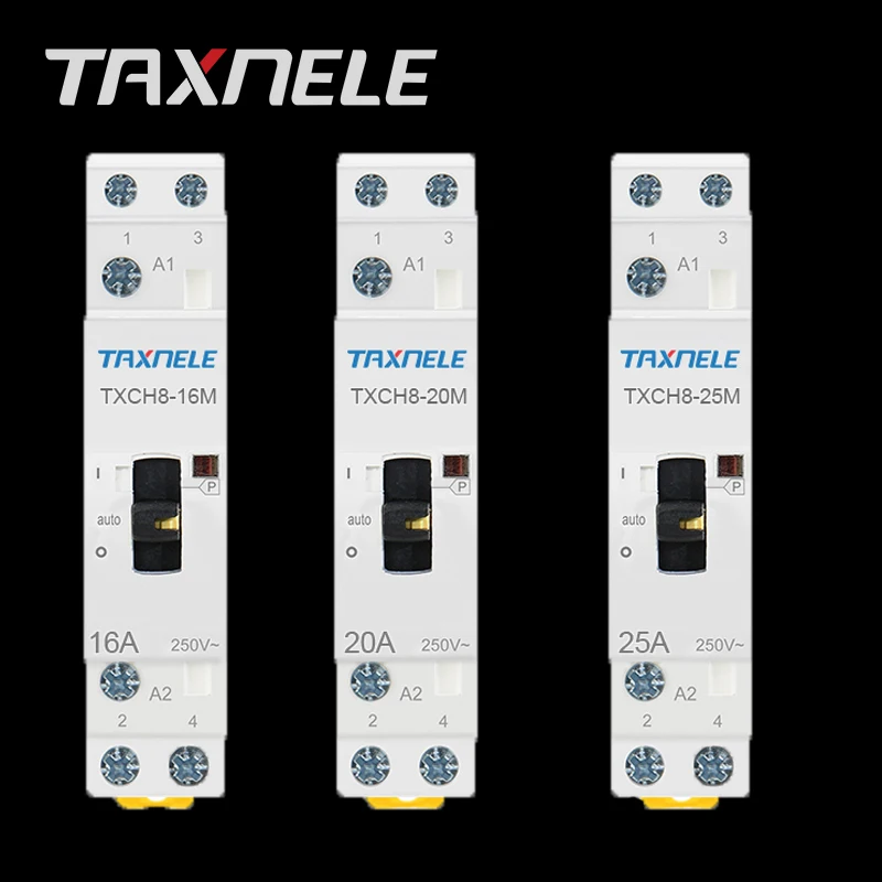 2P-16A-20A-25A-220V-230V-50-60HZ-Household-Din-rail-AC-Contactor ...