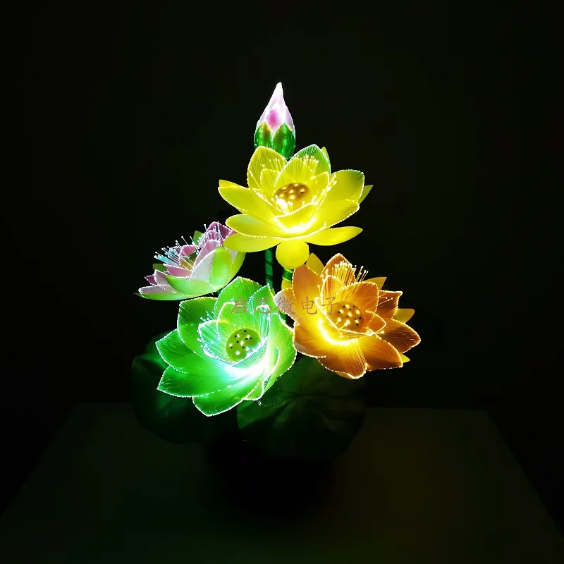 New Led flower lights Lotus light buddha lamp Fo lamp Novelty artistic ...