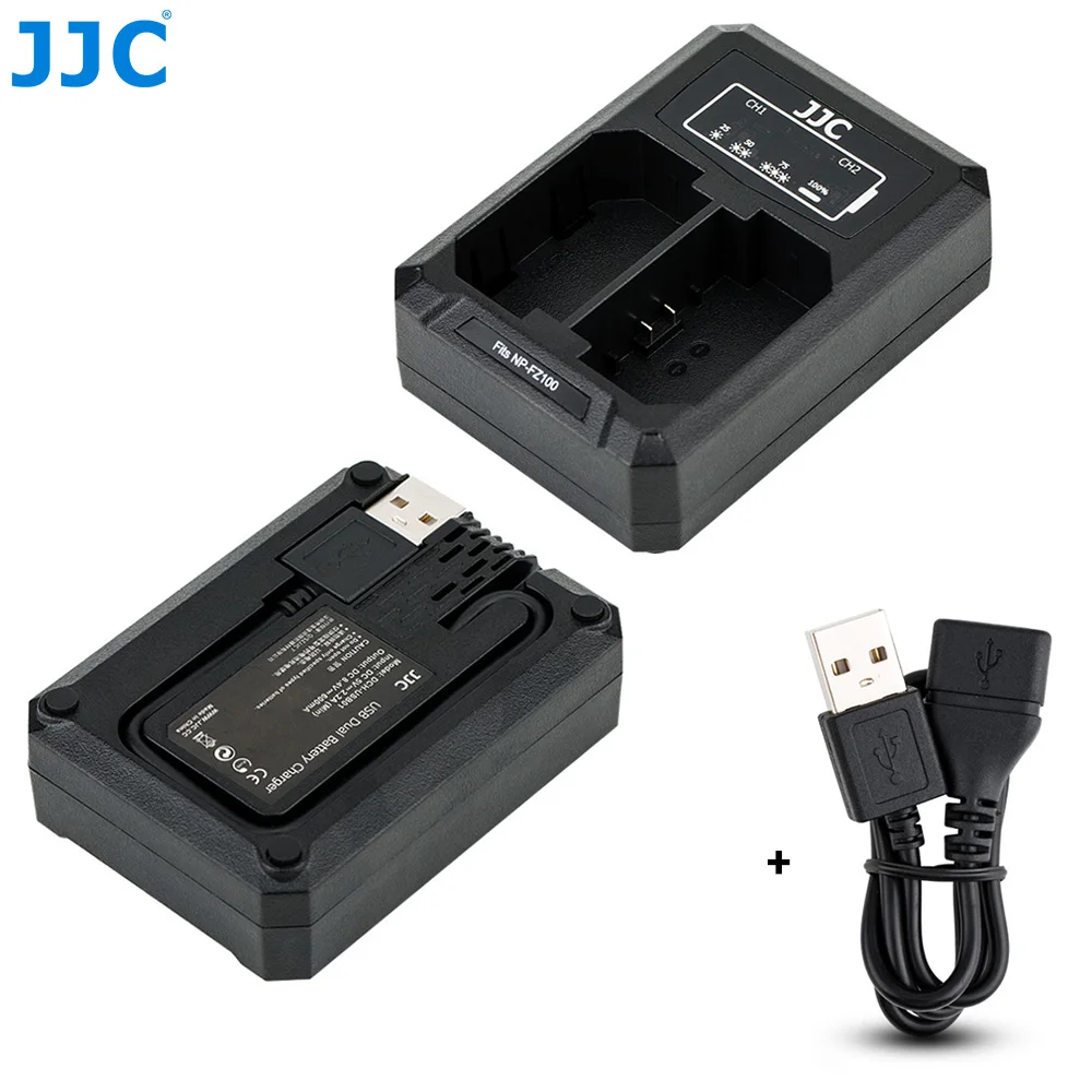 JJC NP FZ100 USB Dual Battery Charger for Sony A7 IV III A7IV A7M4 ...