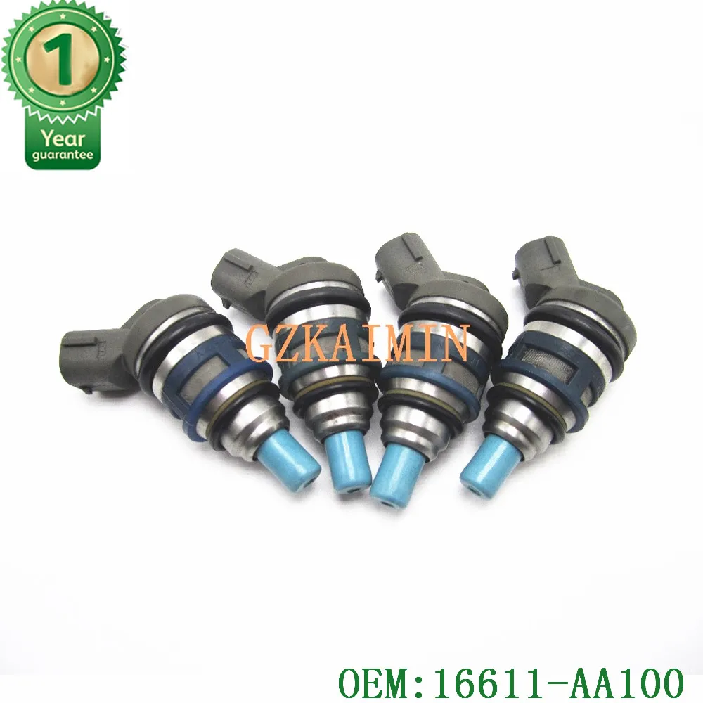 ชุด4คุณภาพสูงการใช้หัวฉีดหัวฉีดหัวฉีด OEM 16611 AA100 16611AA100สำหรับ ...