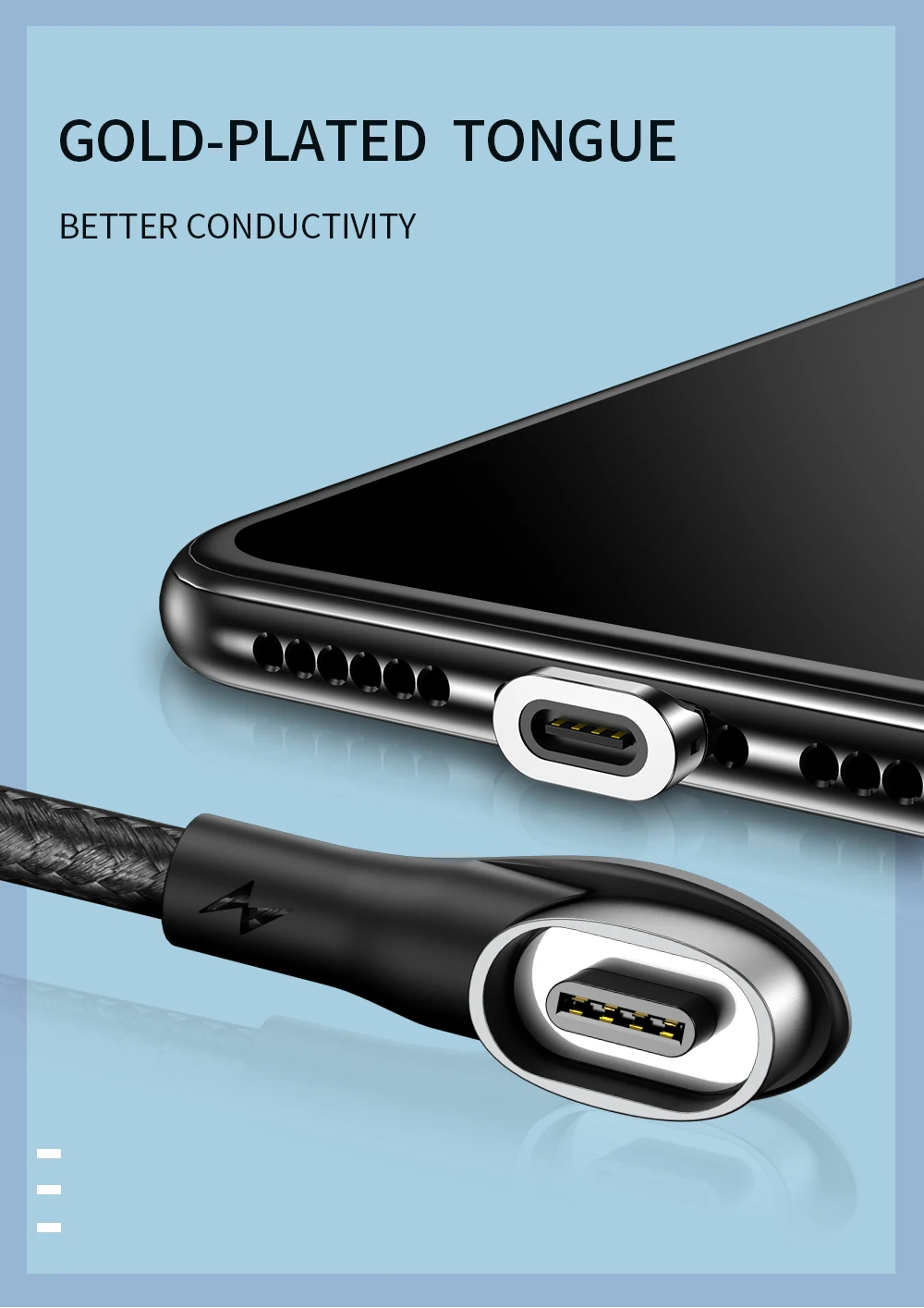 Red IOS Cable-2m -Câble 3 en 1 USB de type C micro,à charge rapide ...