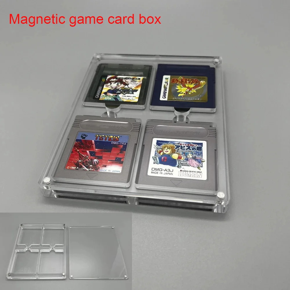 4-in1-Magnetic-High-Transparent-Acrylic-Game-Card-Case-Holder-Cartridge ...