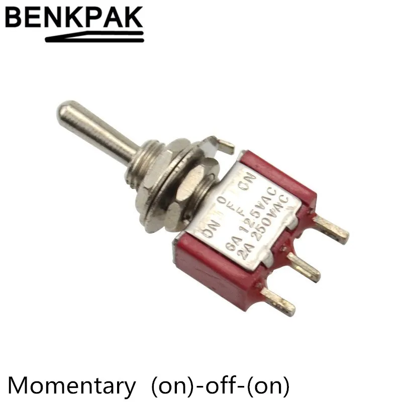 2 stücke 6mm Momentary kippschalter frühling rückkehr zu einseitig 3 ...