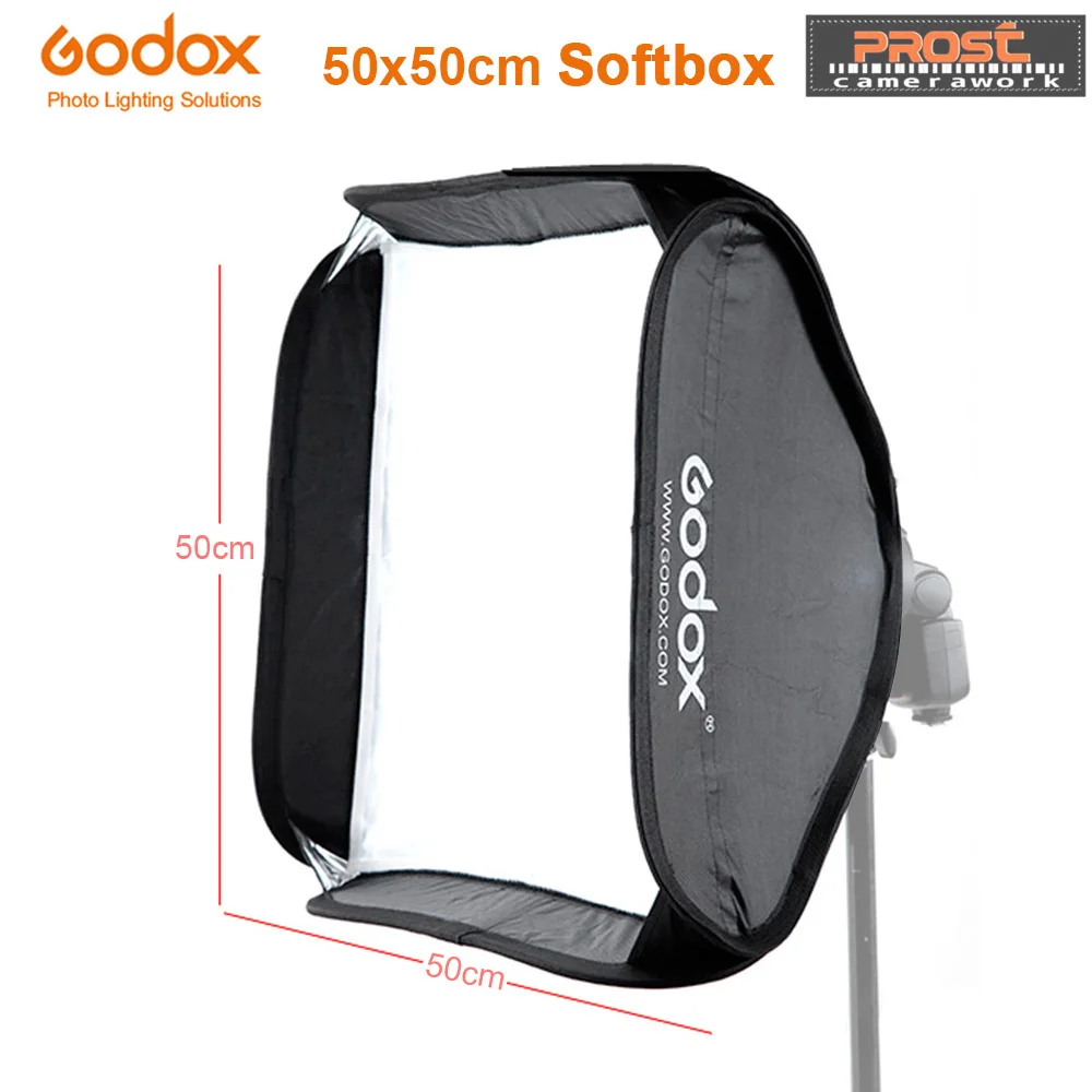 Godox Softbox 50x50cm Diffuser Reflector for Speedlite Flash Light ...