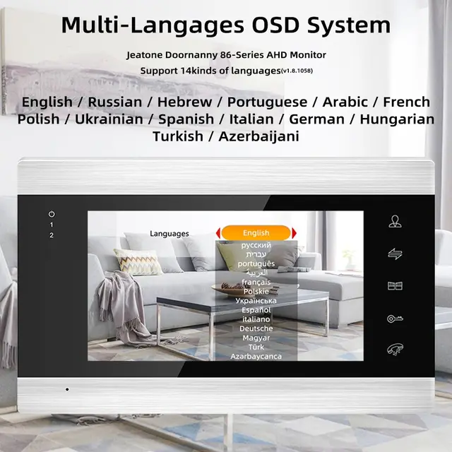 JeaTone 960P Tuya WiFi Wired Video Intercom with Camera and Code Keypad ...