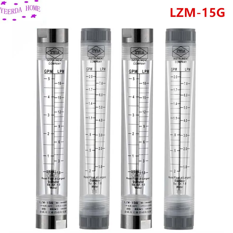 LZM-15G-Stainless-steel-304-Plastic-joint-interface-Liquid-Flow-Meter-Water-Tube-Type-Air ...